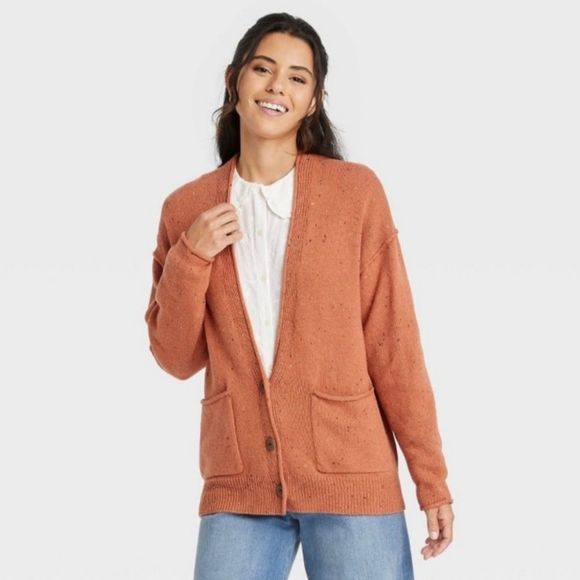 Universal Thread | Sweaters | Universalthread Rust Knit Cardigan | Poshmark